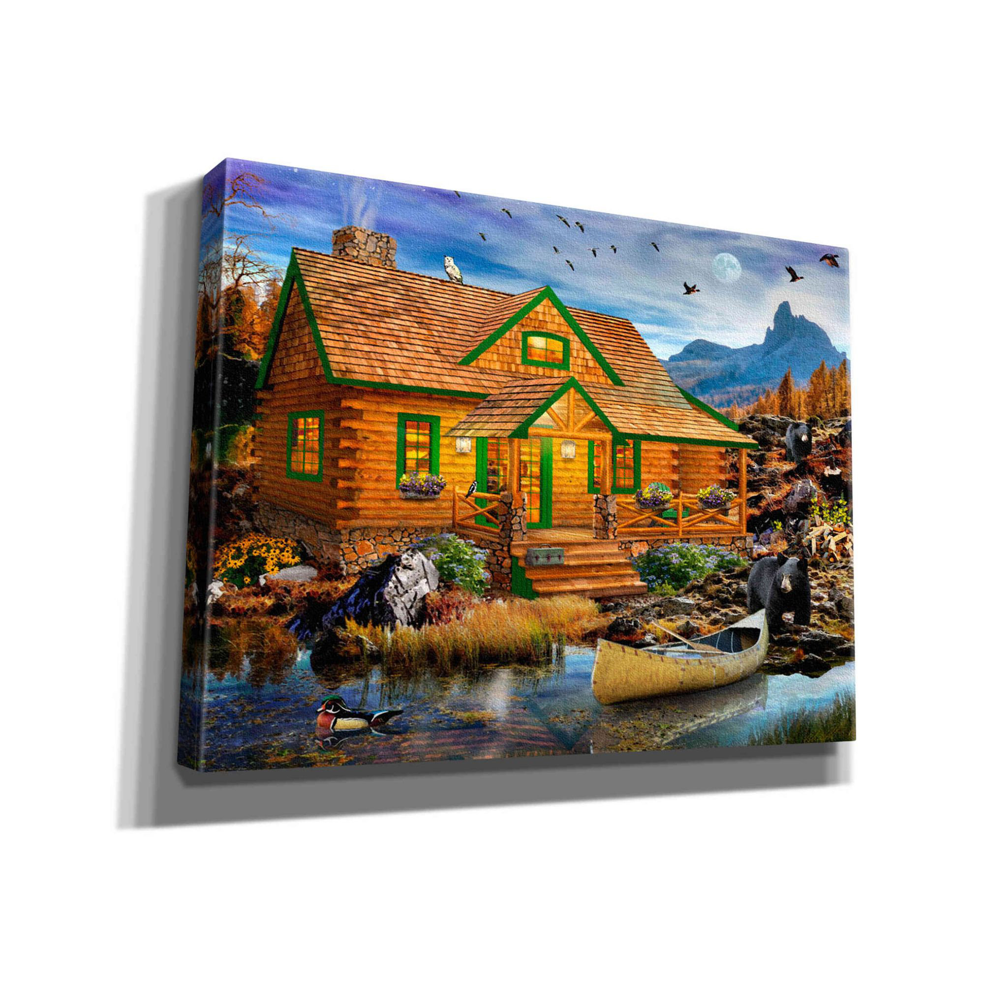 Loon Peak® Blue Mountain Cabin' By Chris Dobrowolski | Wayfair